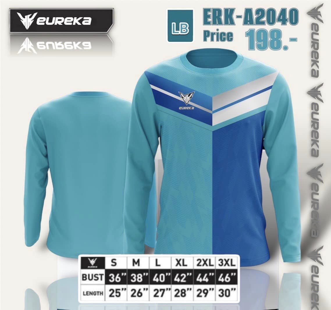 เสื้อกีฬาแขนยาว EUREKA ERK A2040 ขายส่ง ราคาส่ง ราคาถูก Long-sleeve football Jersey EUREKA ERK ...