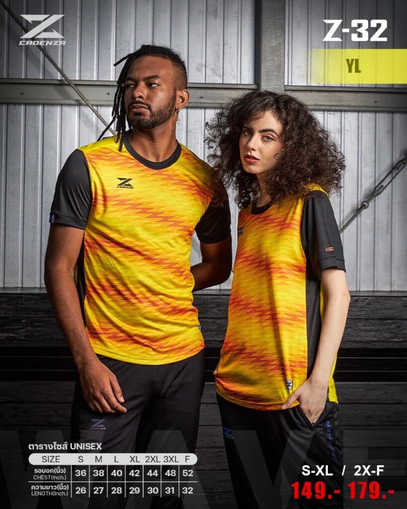 เสื้อกีฬาแขนสั้น เสื้อฟุตบอลแขนสั้น Cadenza Z-32 ขายส่ง ราคาส่ง ราคาถูก Short Sleeves sport ...